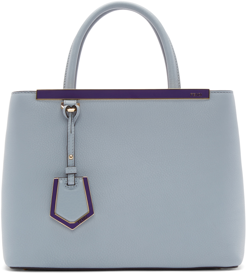 Fendi: Blue Petite 2Jours Tote | SSENSE