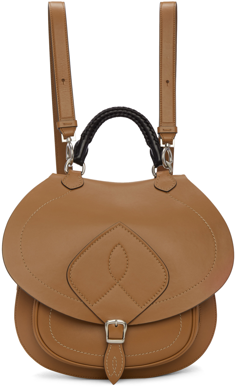 Maison Margiela: Brown Bag-Slide Backpack | SSENSE UK