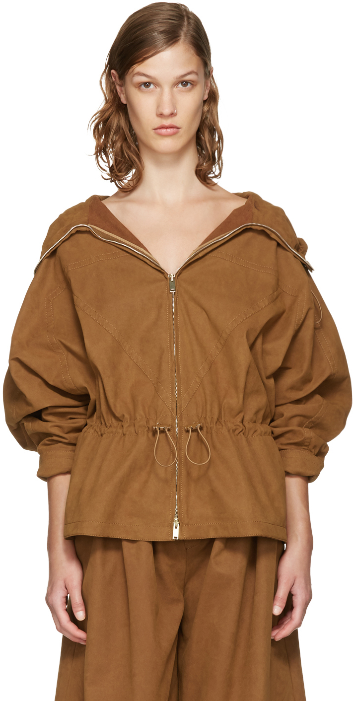 Stella McCartney: Tan Freda Jacket | SSENSE UK