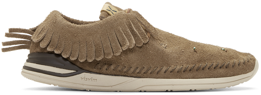 Visvim: Tan Maliseet Shaman-Folk Moccasins | SSENSE UK