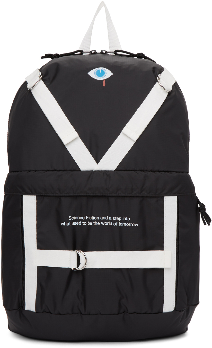 UNDERCOVER: Black Patch Backpack | SSENSE