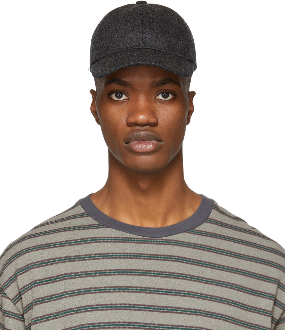 A.P.C.: Grey Cashmere Alex Cap | SSENSE Canada
