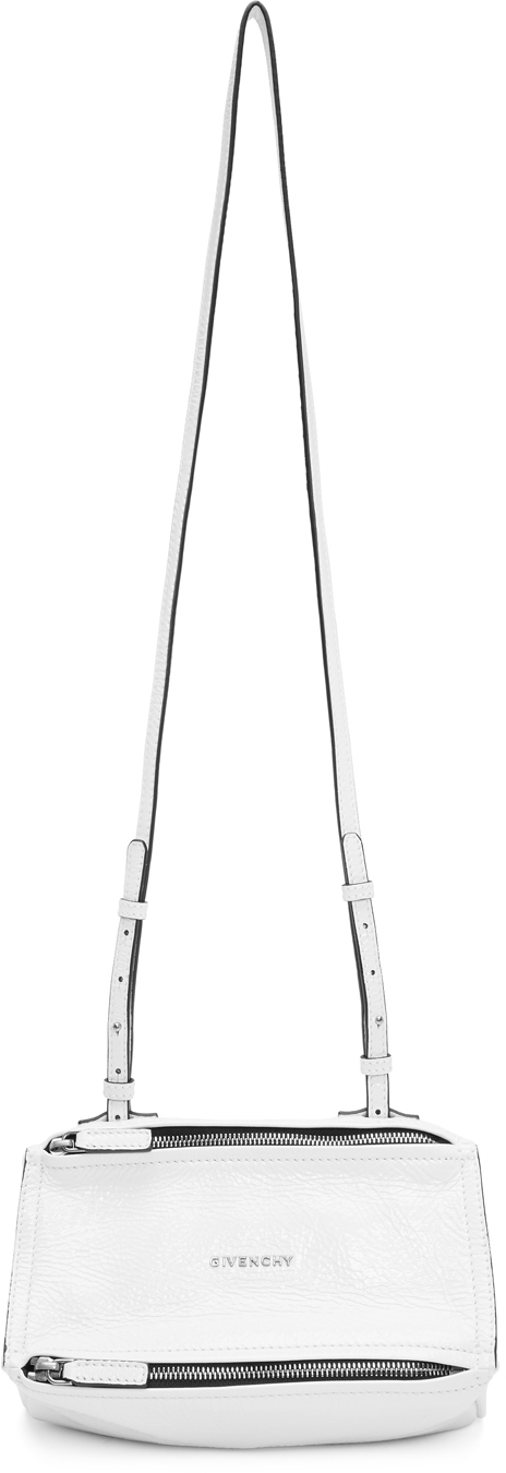 Givenchy: White Mini Pandora Bag | SSENSE