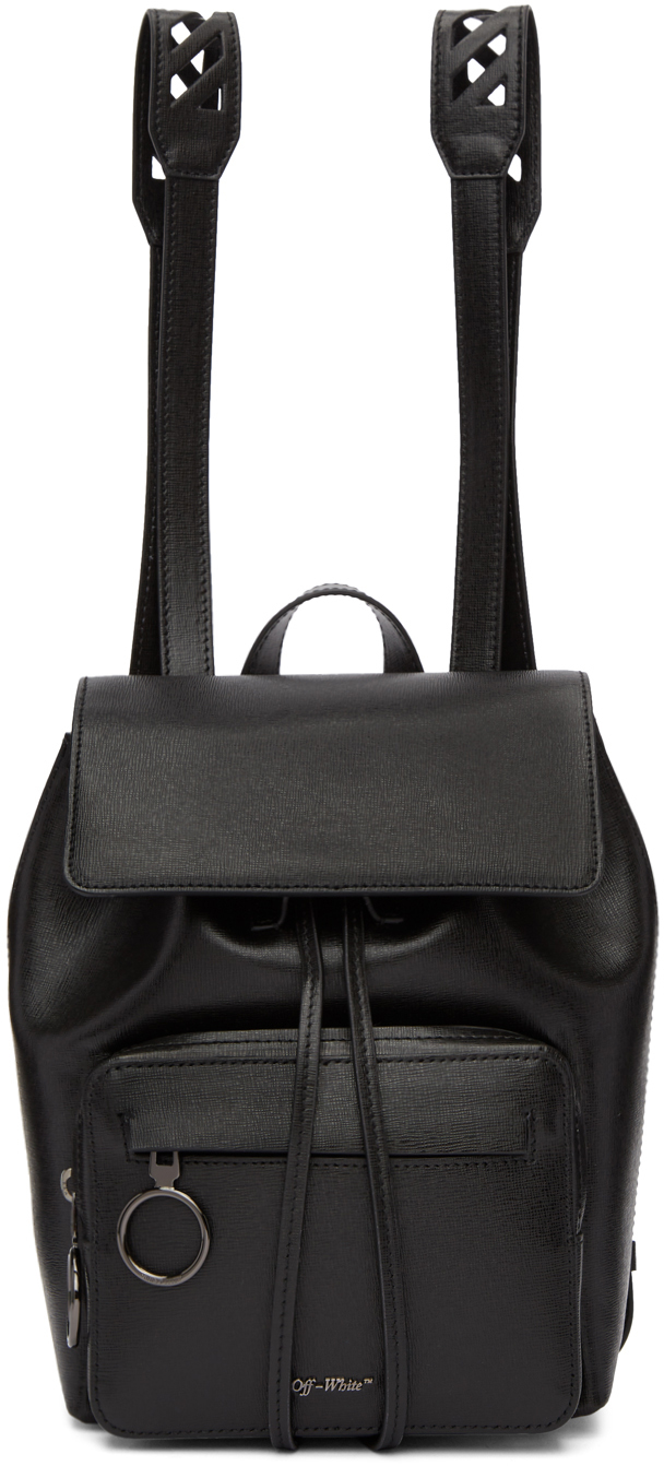 Off-White: Black Mini Backpack | SSENSE