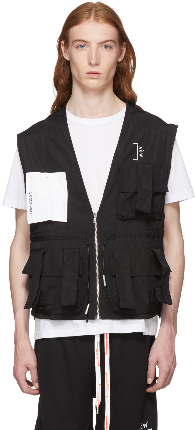 A-COLD-WALL*: Black Utility Vest | SSENSE