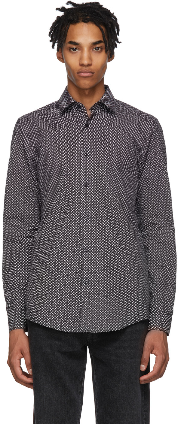 BOSS: Blue Isko Slim Shirt | SSENSE