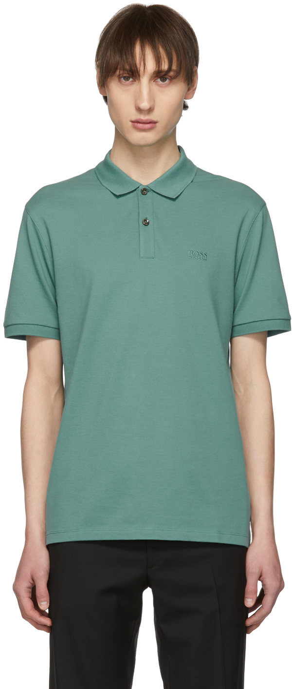 BOSS: Green Pallas Polo | SSENSE