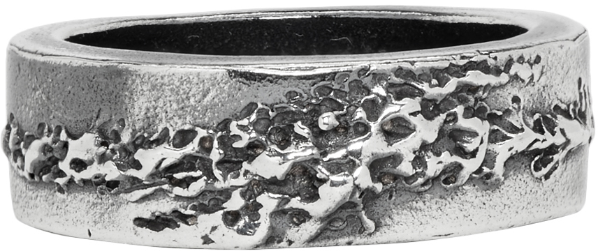 Chin Teo: Silver Flame Ring | SSENSE