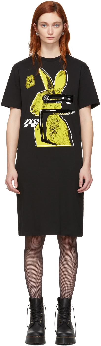 McQ Alexander McQueen: SSENSE Exclusive Black & Yellow Glitch Bunny ...