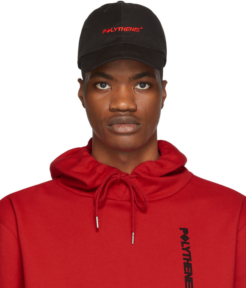 Polythene* Optics: Black Logo Cap | SSENSE