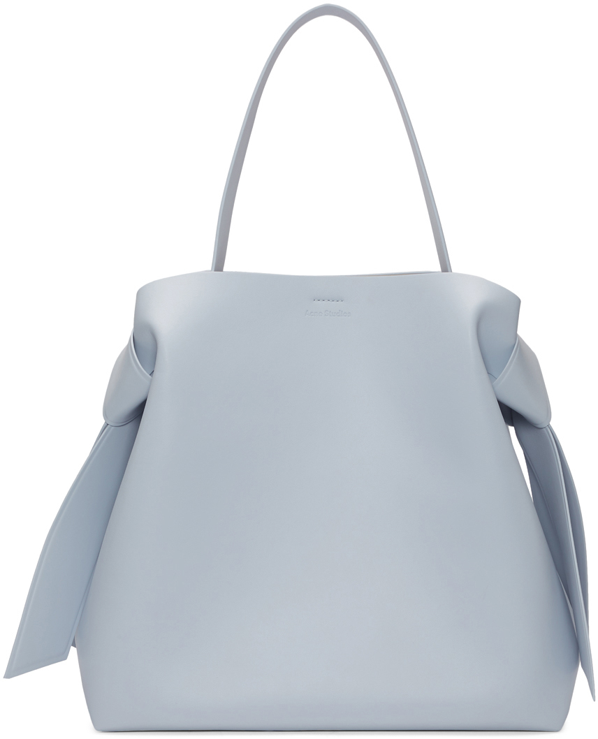 Acne Studios: Blue Maxi Musubi Bag | SSENSE UK Acne Studios: Blue Maxi Musubi Bag | SSENSE UK