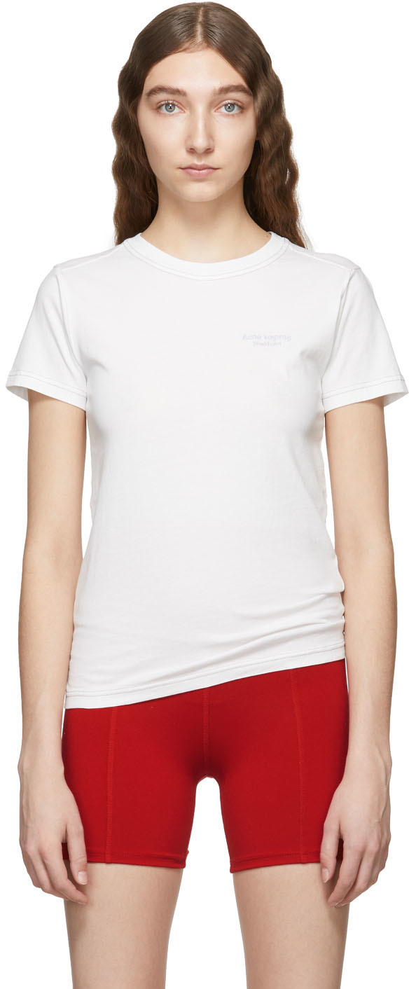 Acne Studios: White Wanda T-Shirt | SSENSE