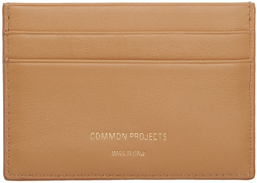 Common Projects: Tan Leather Multi Card Holder | SSENSE
