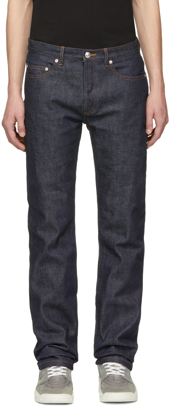 A.P.C.: Indigo Raw New Standard Jeans | SSENSE Canada
