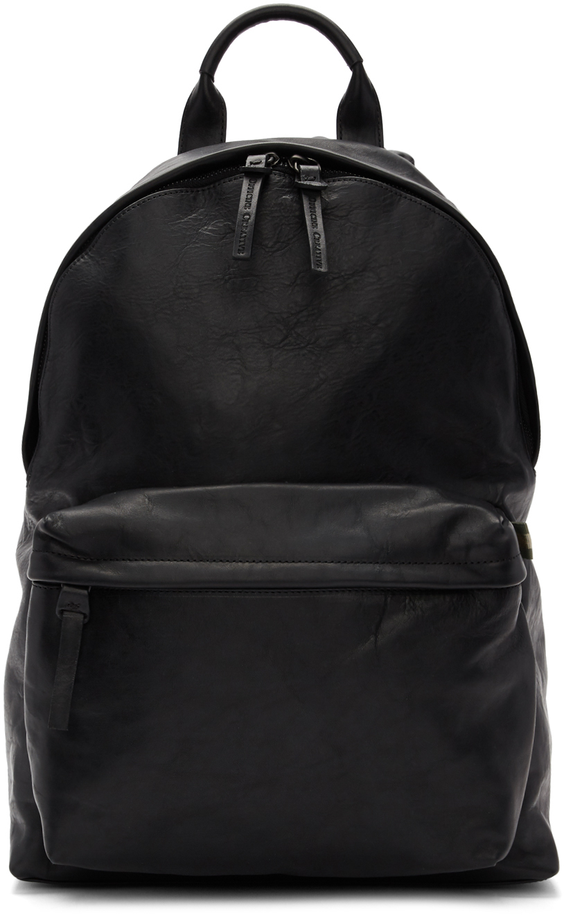 Officine Creative: Black Novak Backpack | SSENSE UK