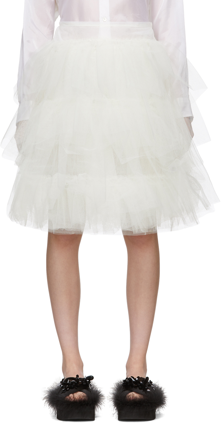 Simone Rocha: White Tutu Skirt | SSENSE Canada