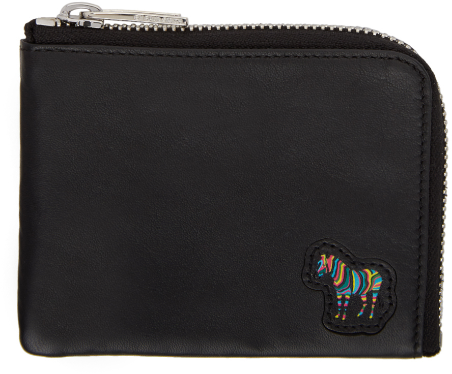 PS by Paul Smith: Black Zebra Zip Wallet | SSENSE UK