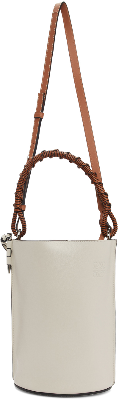 Loewe: White Gate Bucket Bag | SSENSE