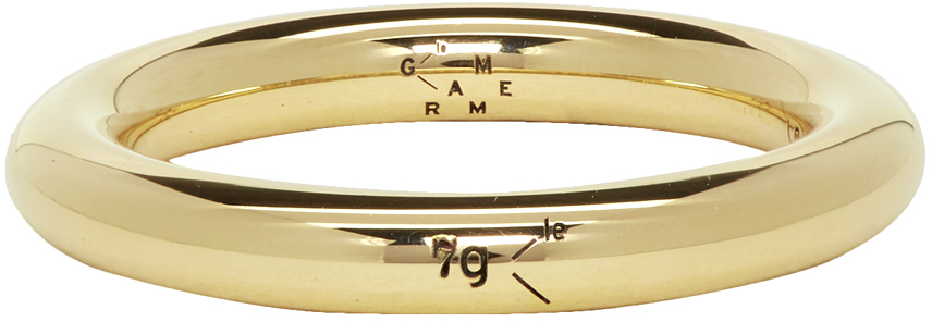 Le Gramme: Gold Polished 'Le 7 Grammes' Bangle Ring | SSENSE