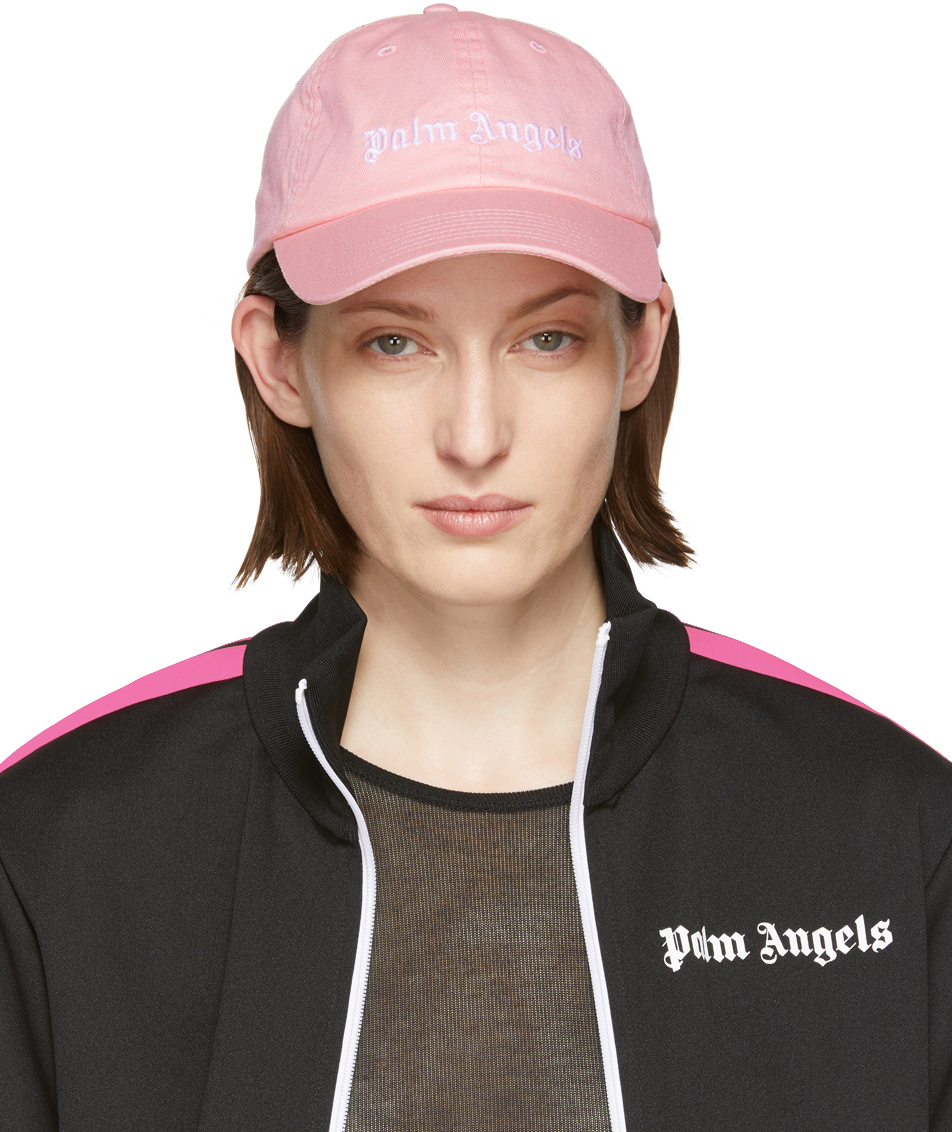Palm Angels: Pink Classic Logo Cap | SSENSE