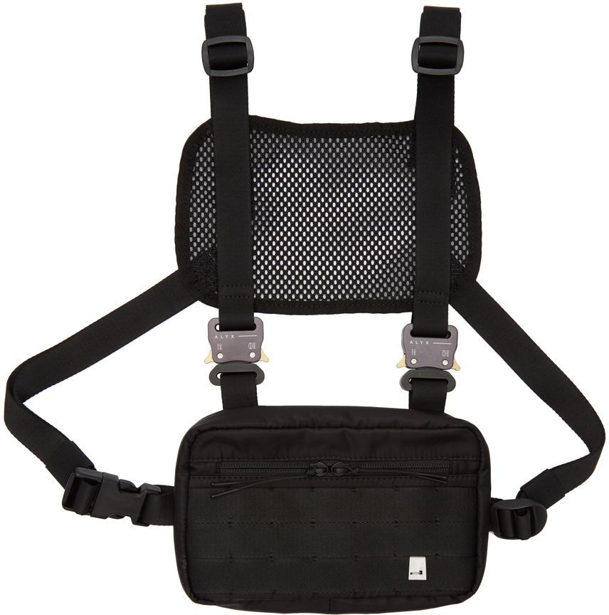 1017 ALYX 9SM: Black Mini Military Chest Rig Pouch | SSENSE Canada
