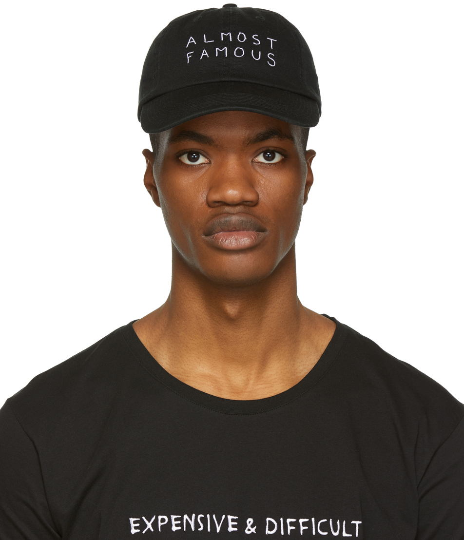 Nasaseasons: Black 'Almost Famous' Cap | SSENSE UK