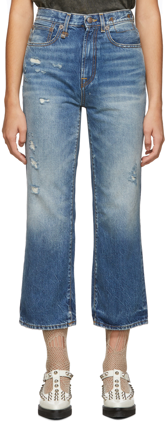 R13: Indigo Pan Jeans | SSENSE