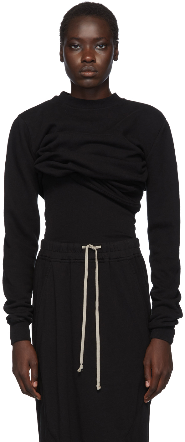 Rick Owens DRKSHDW: Black Subhuman Sweatshirt | SSENSE