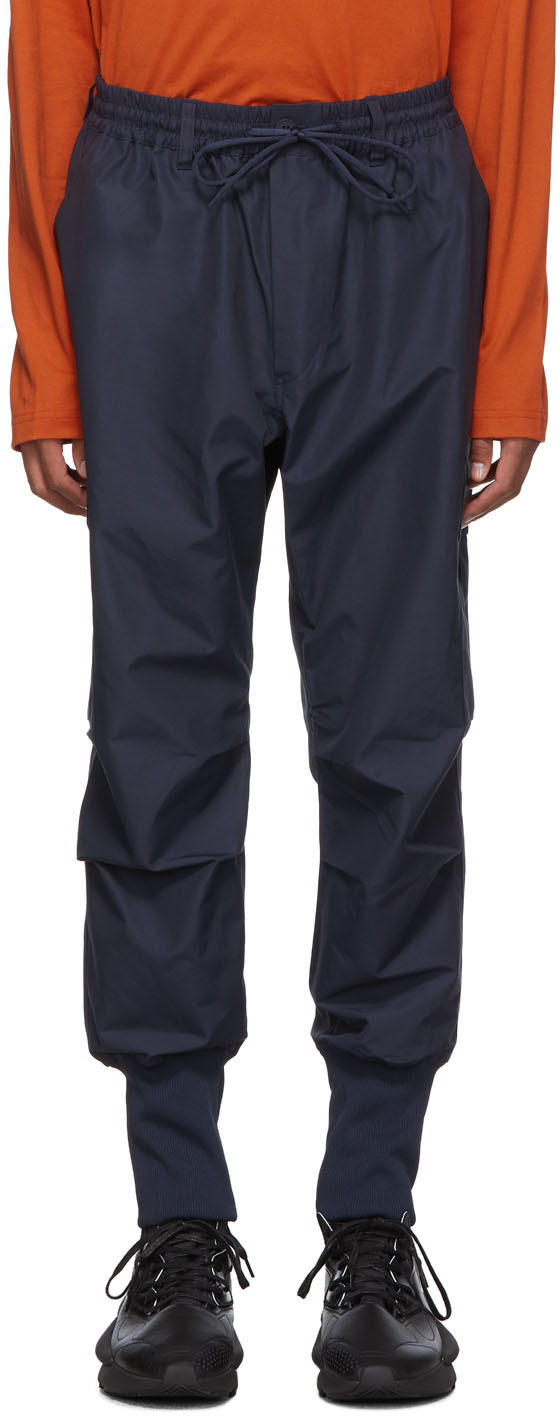Y-3: Navy Canvas Cargo Pants | SSENSE UK