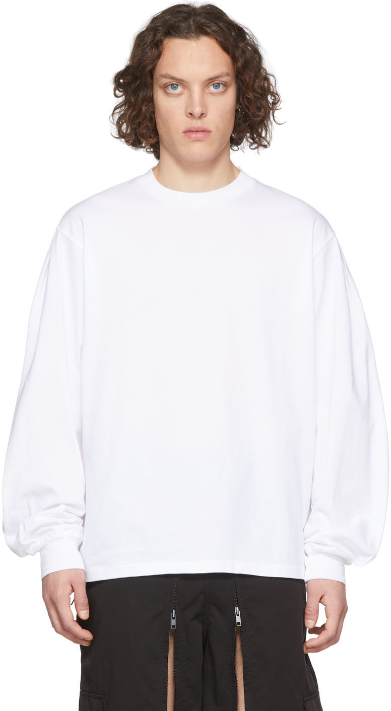 Random Identities: White Back Logo T-Shirt | SSENSE Canada