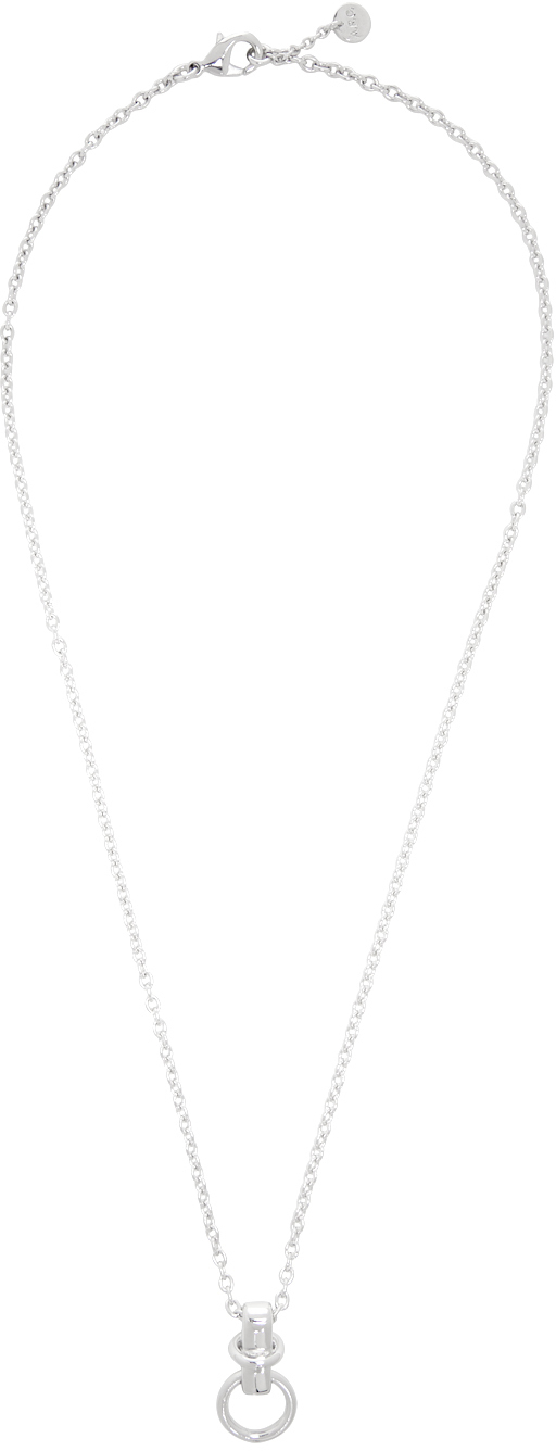 A.P.C.: Silver Cybill Necklace | SSENSE