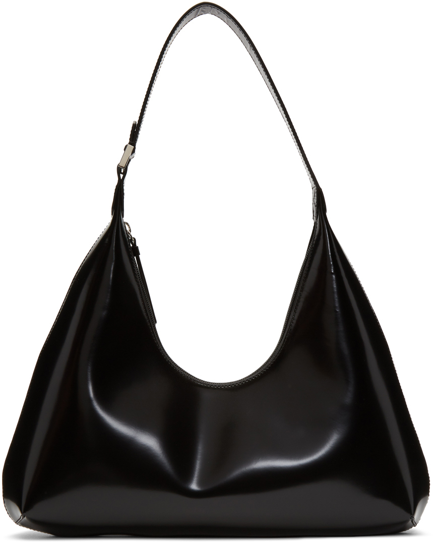 BY FAR: Black Amber Bag | SSENSE Canada