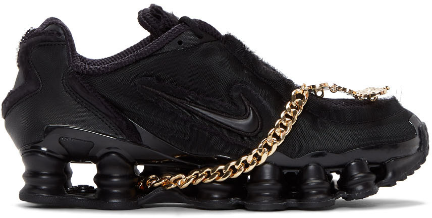 Comme des Garçons Homme Plus: Black Nike Edition CDG Shox TL Sneakers ...