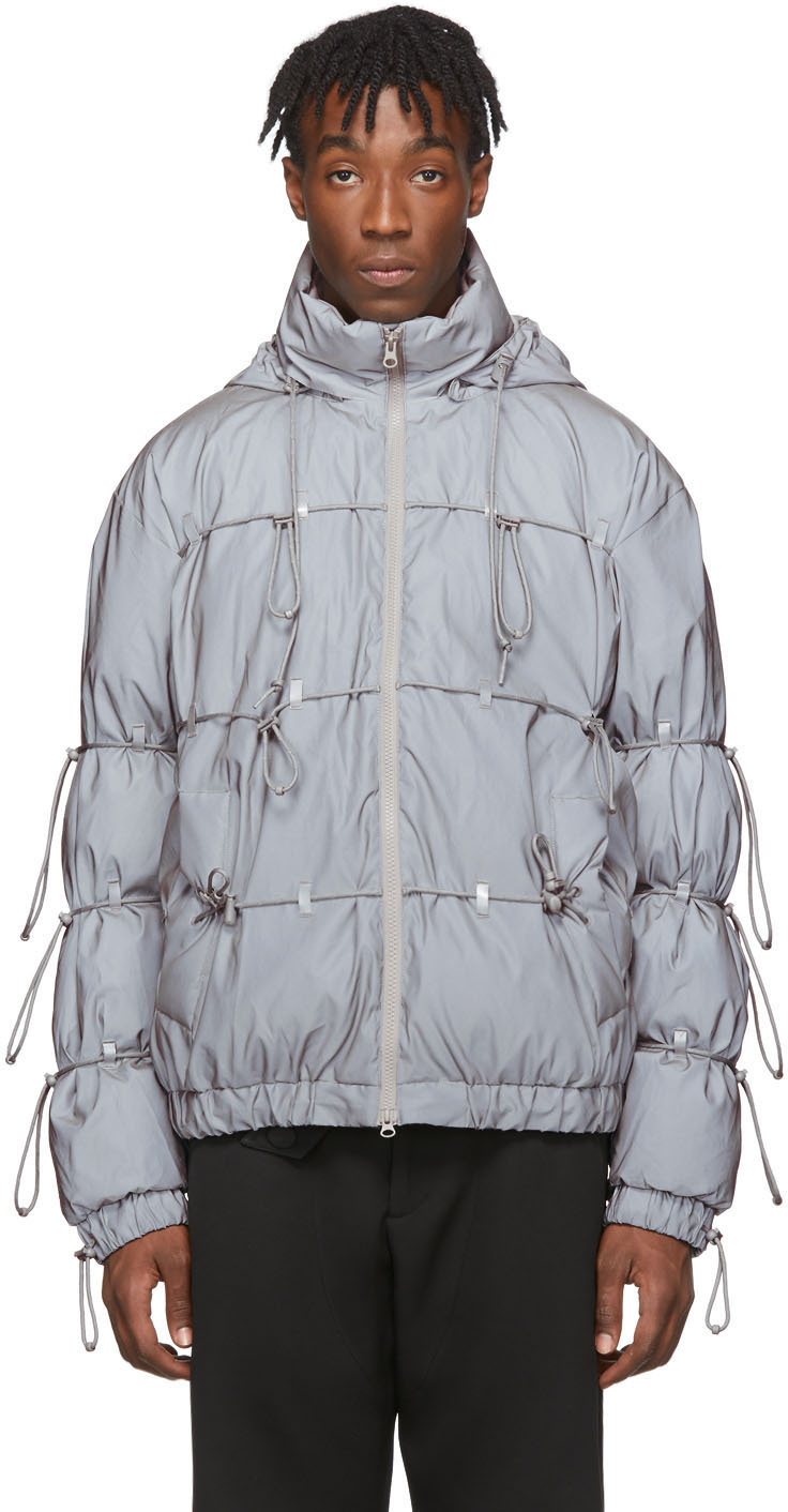 Post Archive Faction (PAF): Silver Down Reflective String Jacket ...