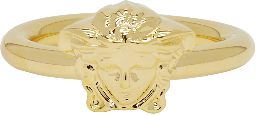 Versace: Gold Medusa Ring | SSENSE