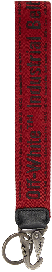 Off-White: Red & Black Industrial 2.0 Keychain | SSENSE UK