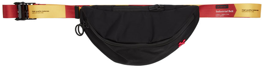 Off-White: Black Basic Fanny Pack | SSENSE