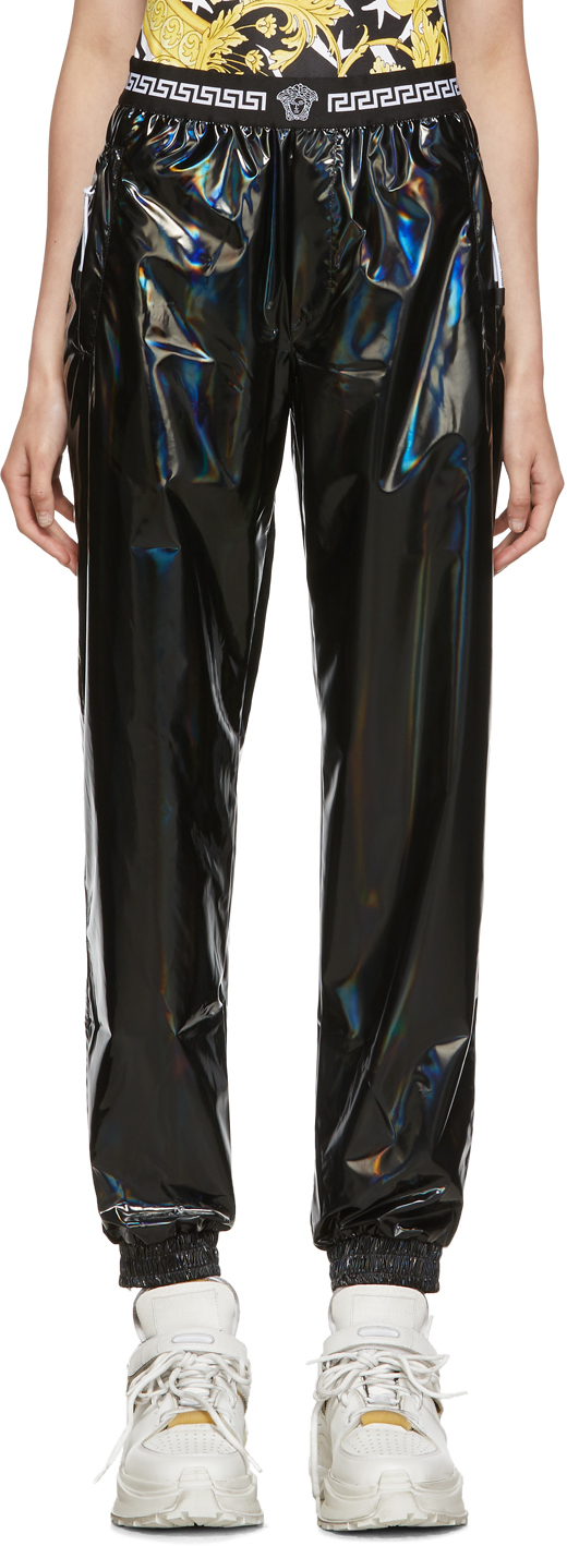 Versace Underwear: Back Vinyl Iridescent Lounge Pants | SSENSE Canada