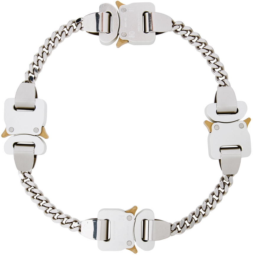 1017 ALYX 9SM: Silver Buckle Hero Chain Necklace | SSENSE Canada