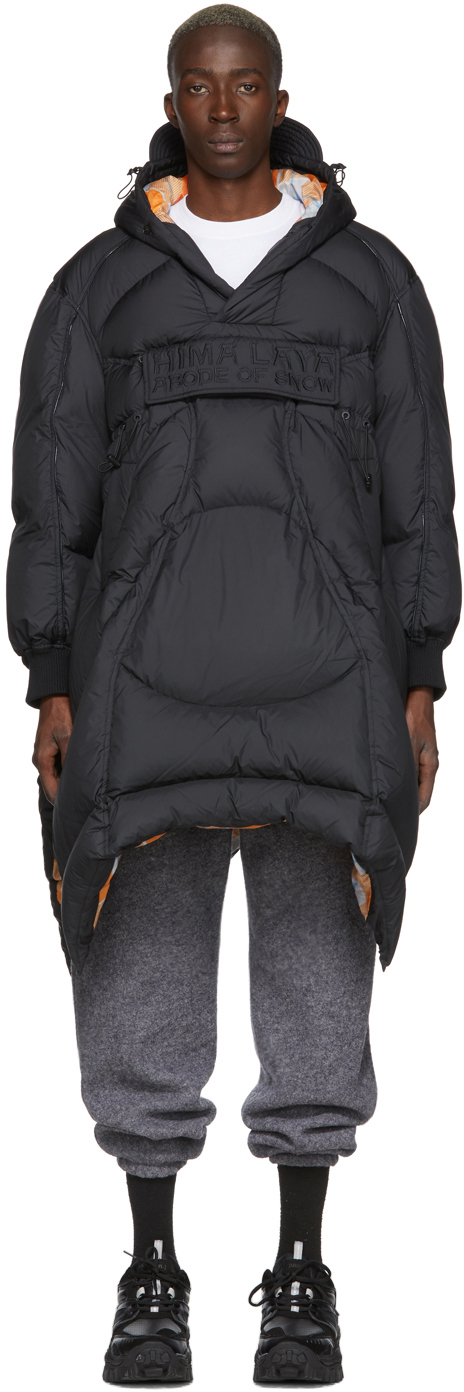 Chen Peng: Black Down Egg Cloak | SSENSE Canada