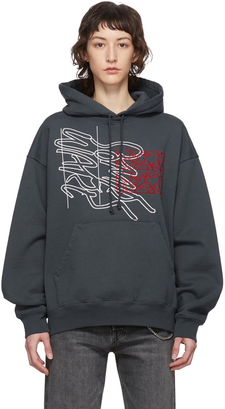 Some Ware: Grey New Logo Hoodie | SSENSE
