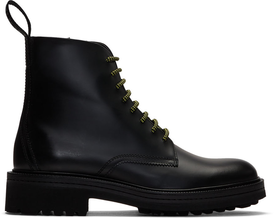 HUGO: 黑色 Impact B-01 踝靴 | SSENSE