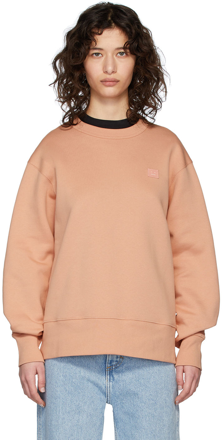 Acne Studios: Pink Fairview Patch Sweatshirt | SSENSE UK