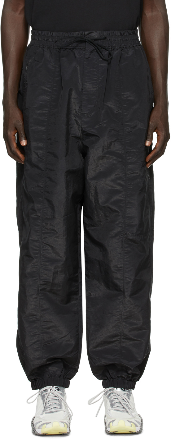 Y-3: Black Shell Track Pants | SSENSE Canada