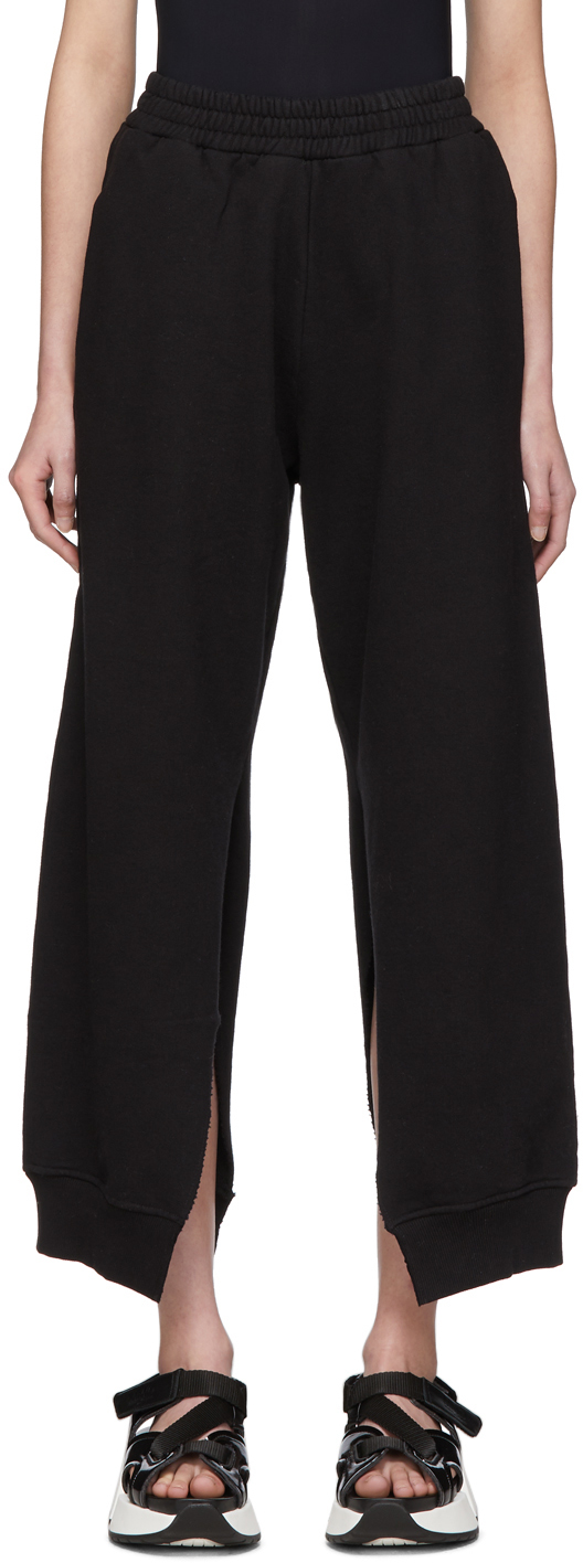 MM6 Maison Margiela: Black Split Seam Lounge Pants | SSENSE Canada