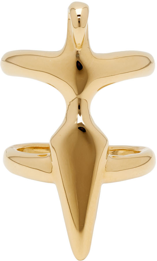Chloé: Gold Femininities Ring | SSENSE