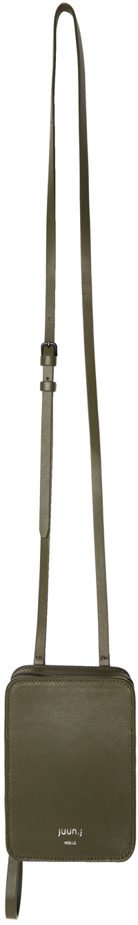 Juun.J: Khaki Strap Wallet | SSENSE UK