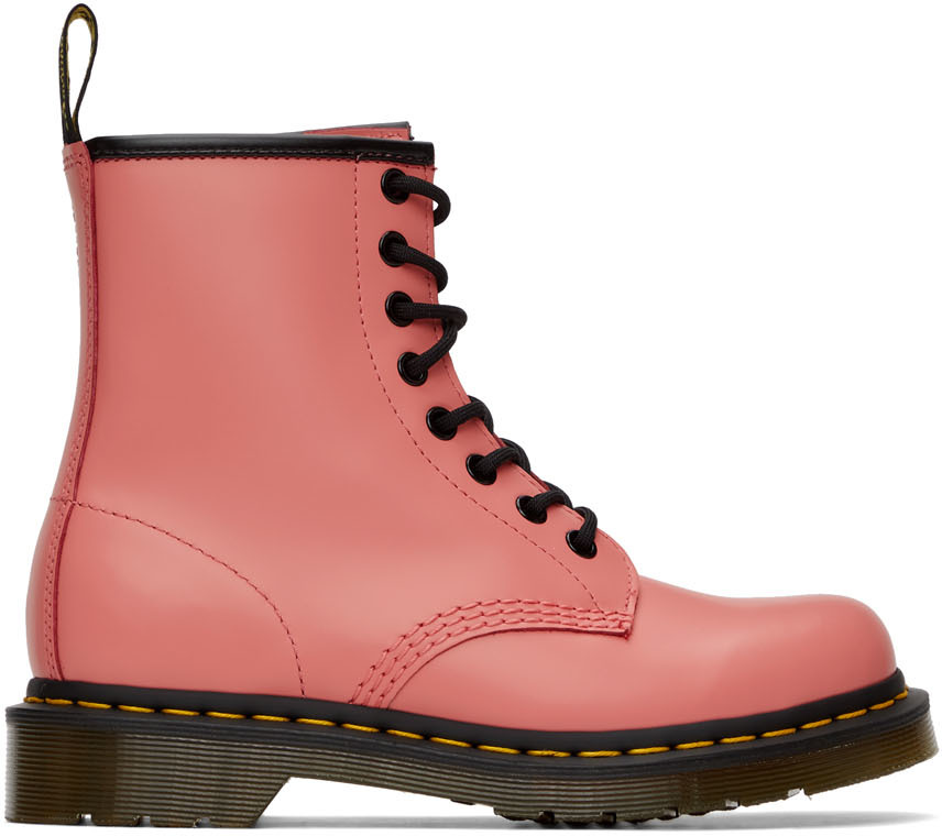 Dr. Martens: Pink 1460 Boots | SSENSE UK