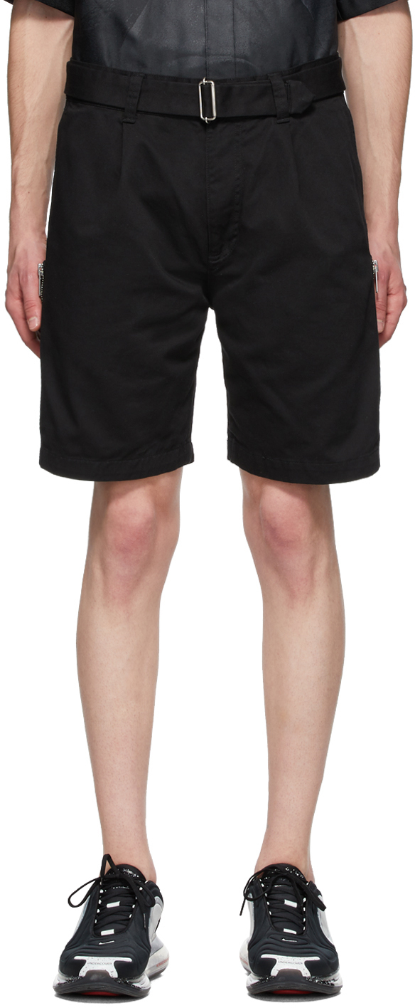 UNDERCOVER: Black Zipper Shorts | SSENSE