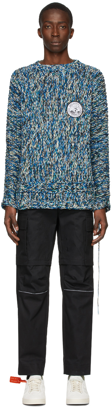 Off-White Blue Climb Rope Sweater